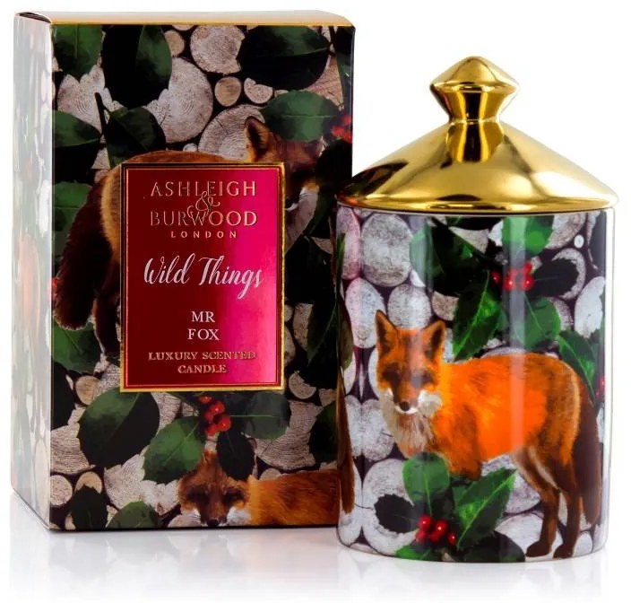 ASHLEIGH & BURWOOD Vánoční vonná svíčka WILD THINGS - CHRISTMAS SPICE (vánoční koření), 320 g, MR FOX