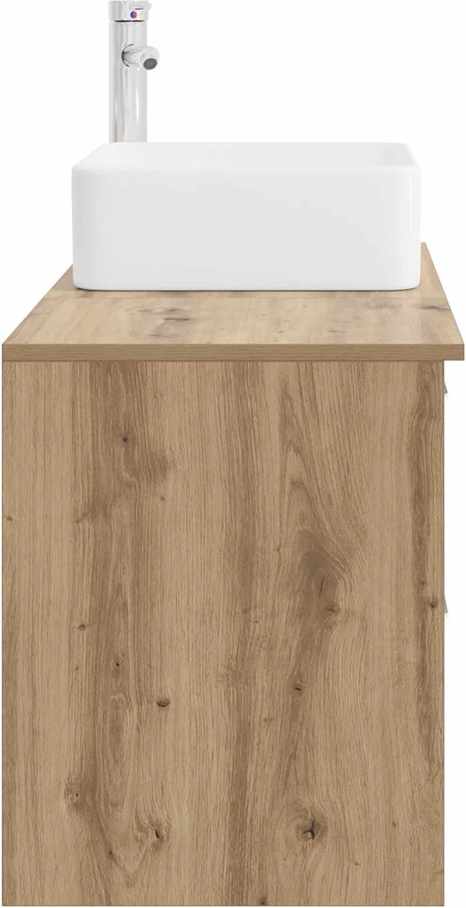 Sada koupelnového nábytku 2 ks Dub artisan Kompozitní dřevo 3403903