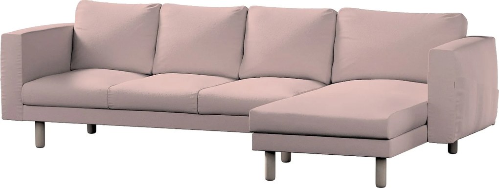 Potah na pohovku IKEA Norsborg 4-místná se šezlongem barva růžová látka pletený vzor