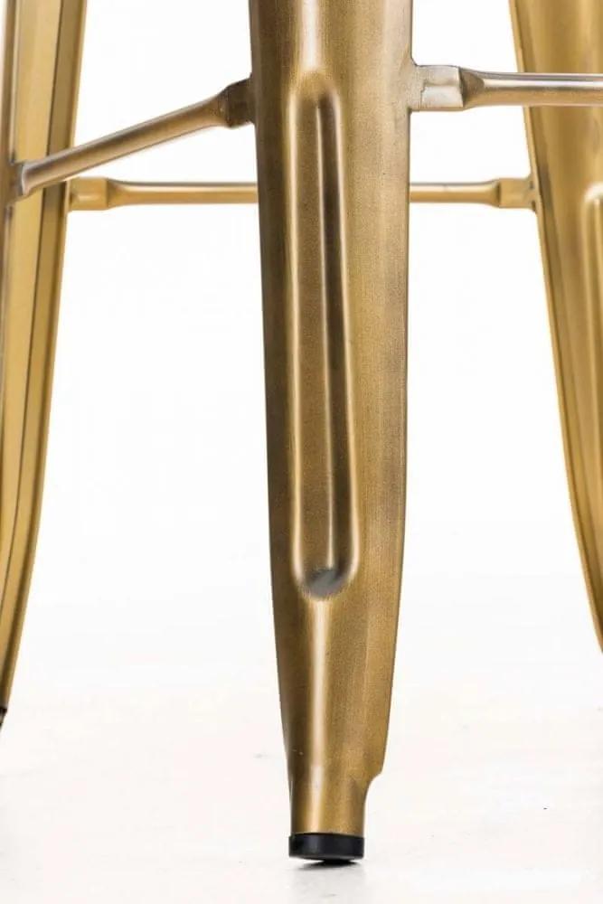 Bhm germany Barová židle Josh (SET 2 ks), zlatá