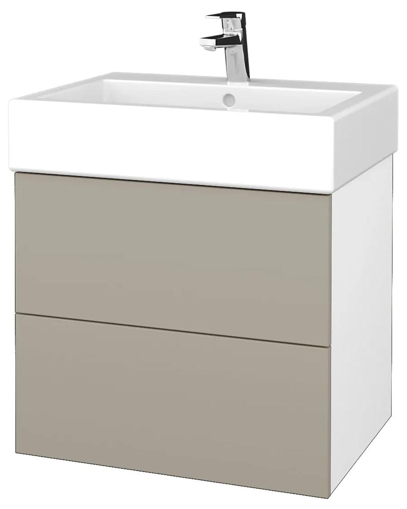 Dřevojas Koupelnová skříň VARIANTE SZZ2 60 Varianta: M01 Bílá mat / M01 Bílá mat