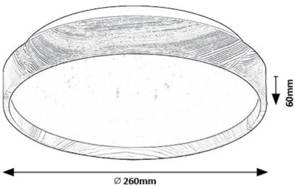 Rabalux 71143 - LED Stropní svítidlo LEANA LED/12W/230V 3000K pr. 26 cm