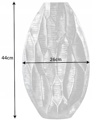 Stříbrná váza Organic Orient 45 cm