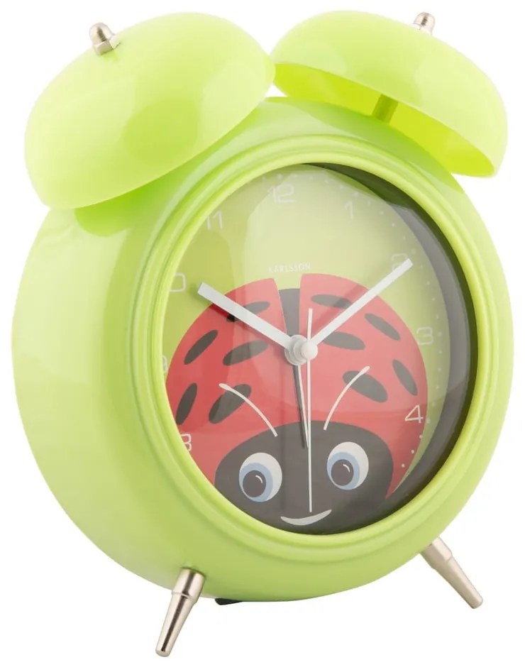 Dětský budík ø 15 cm Peekaboo Ladybug – Karlsson