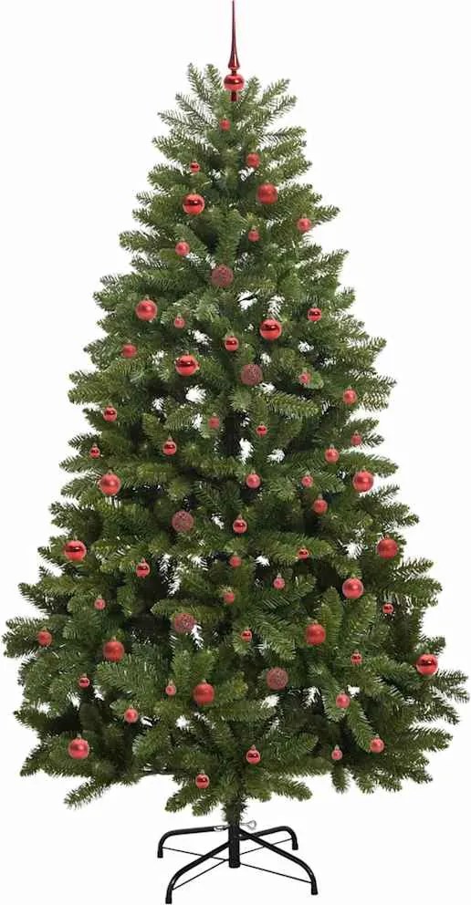 Umělý vánoční stromeček 240 cm 300 LED Teplá bílá PVC a ocel 3395703
