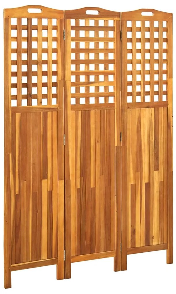 3dílný paraván 120 x 2 x 170 cm masivní akáciové dřevo 311878