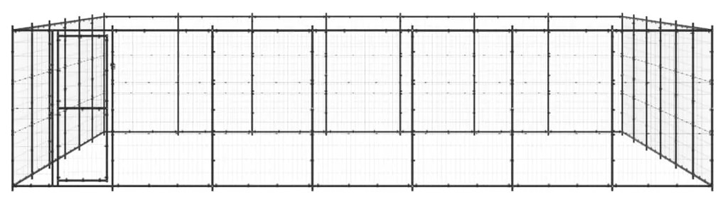 vidaXL Venkovní psí kotec ocel 50,82 m²