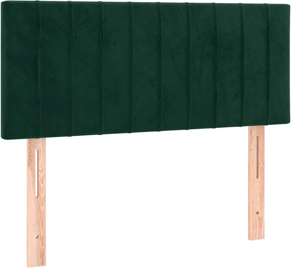 Box spring postel s matrací tmavě zelená 120x190 cm samet 3269852