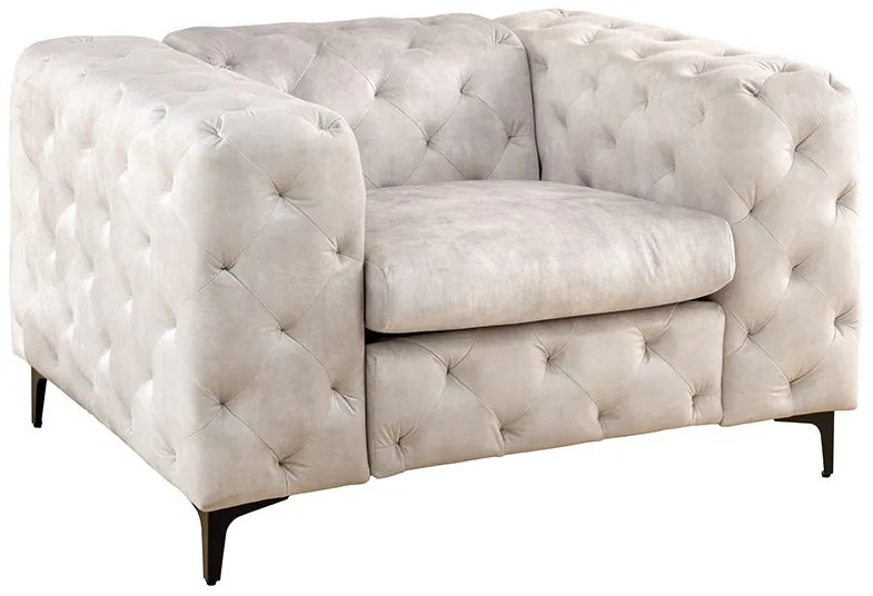 Designové křeslo Rococo šampaňský samet