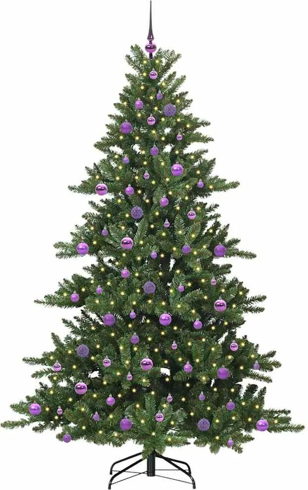 Umělý Skládací Vánoční Strom Zelená 210 cm PVC a ocel 3397685