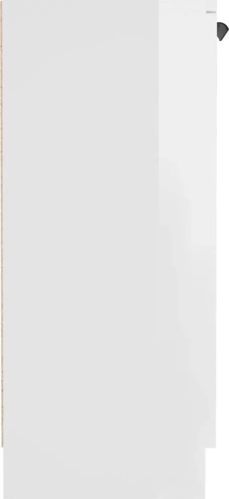 vidaXL Příborník 60 x 30 x 70 cm kompozitní dřevo [811067] Barva: bílá s vysokým leskem