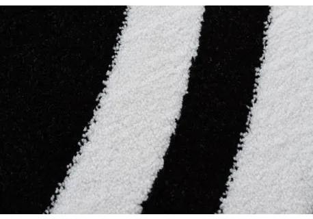 Kulatý koberec HAMPTON Rám, černý velikost kruh 140 cm | krásné koberce cz