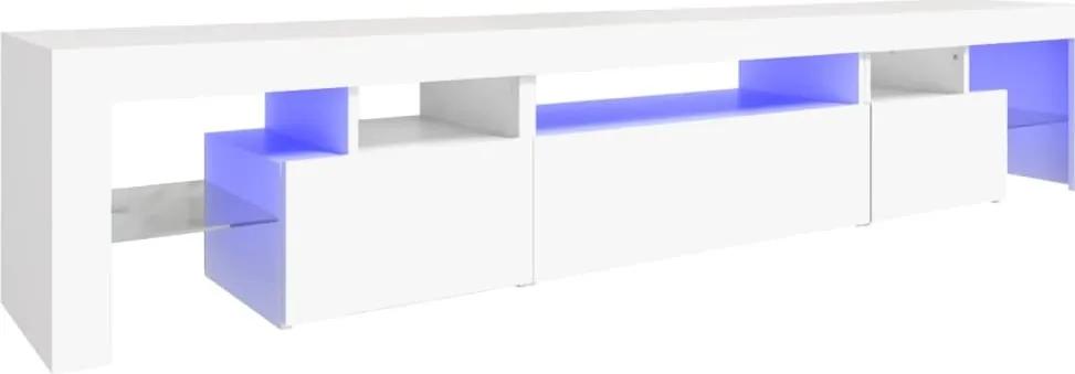 vidaXL TV skříňka s LED osvětlením 215x36,5x40 cm [3152794] Barva: kouřový dub