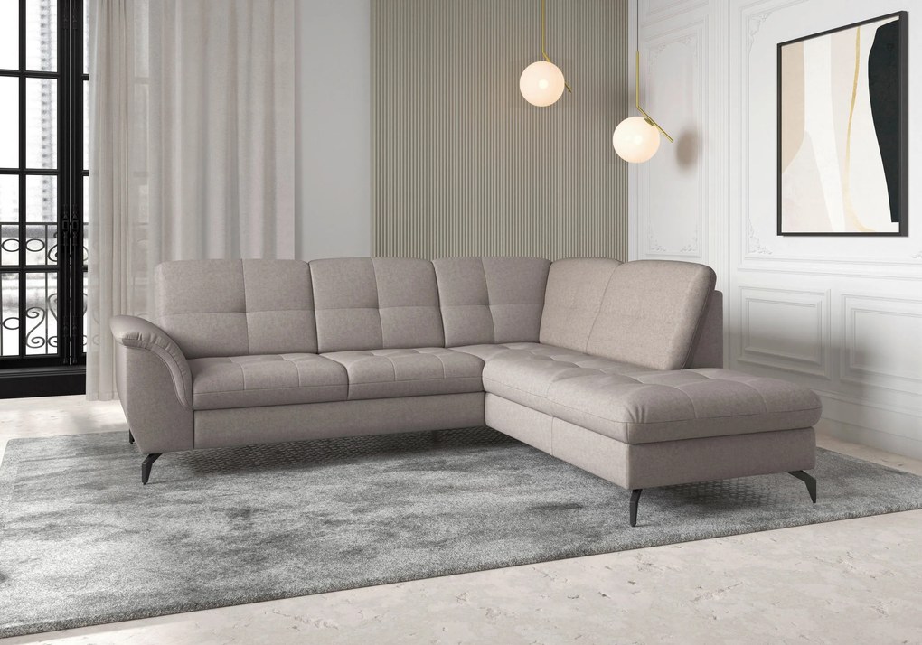 XXXLutz ROHOVÁ SEDAČKA, textil, šedohnědá Sit & More - Sedací soupravy - 00014401332D