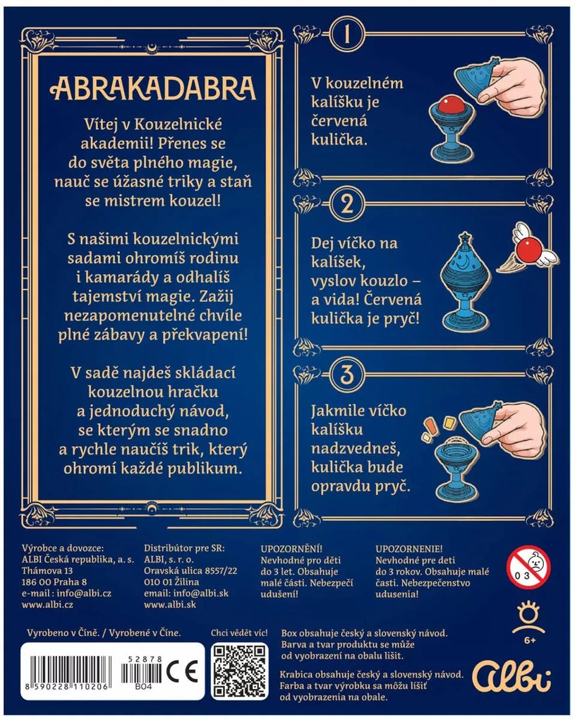 ALBI Abrakadabra Kouzelnická akademie Kulička a kalíšek albo4
