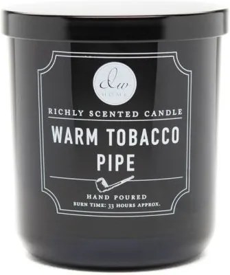 DW Home Vonná svíčka ve skle Tabák - Warm Tobacco Pipe, 9,7oz