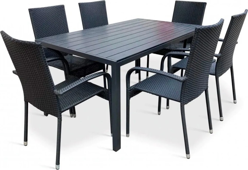 Vikio Zahradní set 140x80 pro 6 osob DT276 antracit