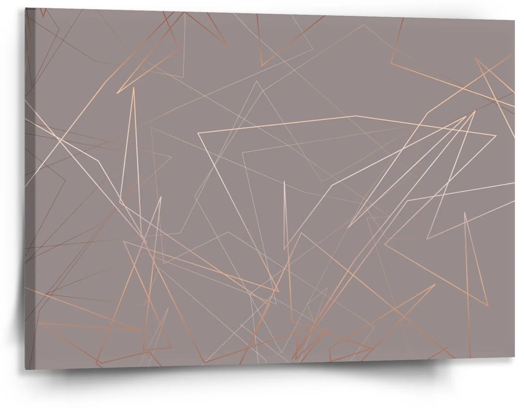 Obraz SABLIO - Trojúhelníková abstrakce 150x110 cm
