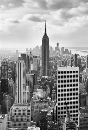 Vliesové fototapety New York Black and White rozměr 124 cm x 184 cm
