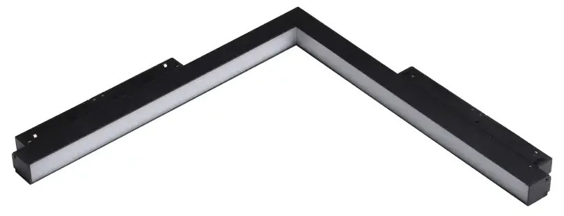 LED svítidlo do lišty Alfa Saga Track Magnetic Corner B 24W 3000K černá
