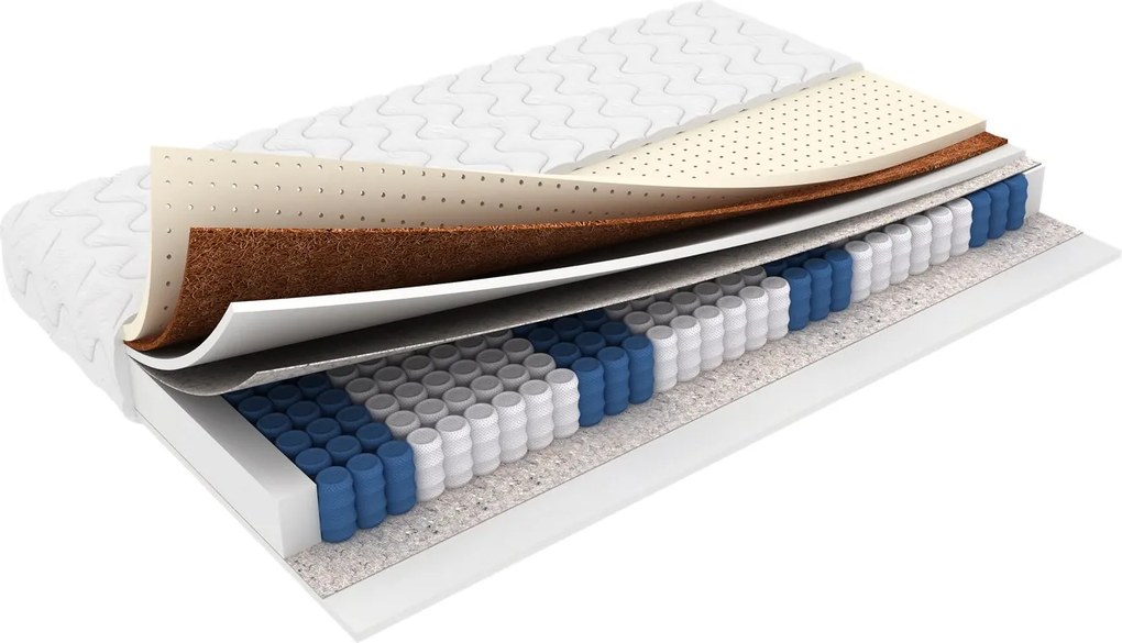 MT Matrace MILANO Plus Maxi s latexem a kokosem 120x200cm, 27 cm H3