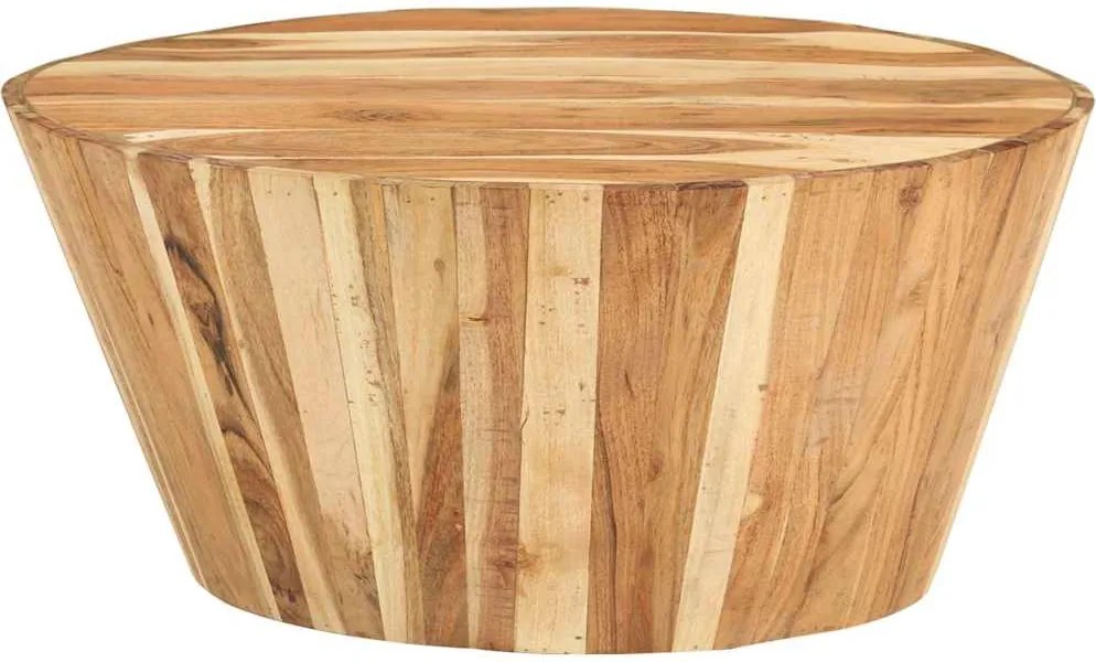 Konferenční stolek Ø 65 x 31 cm masivní akáciové dřevo 328302