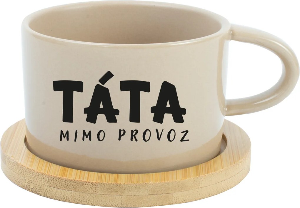 TÁTA MIMO PROVOZ - krémový hrníček makronka 200 ml