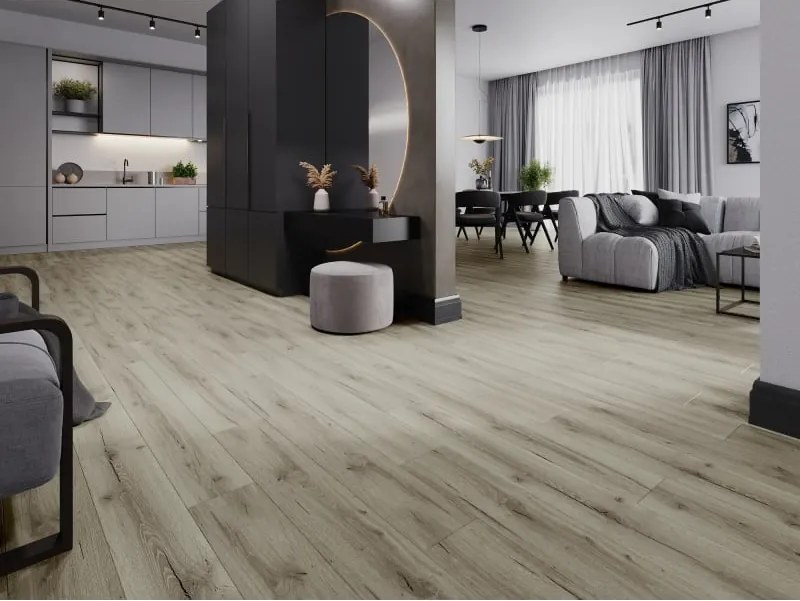 Mexen Wirginia vzorek vinylových panelů SPC 6,5 mm, podklad IXPE 1,5 mm, 4 V-drážka, dub - F1005-S