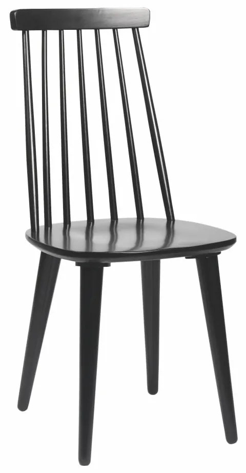 Černá jídelní židle ze dřeva kaučukovníku Rowico Lotta