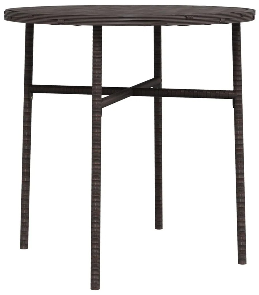317175 vidaXL Čajový stolek hnědý 45 cm polyratan