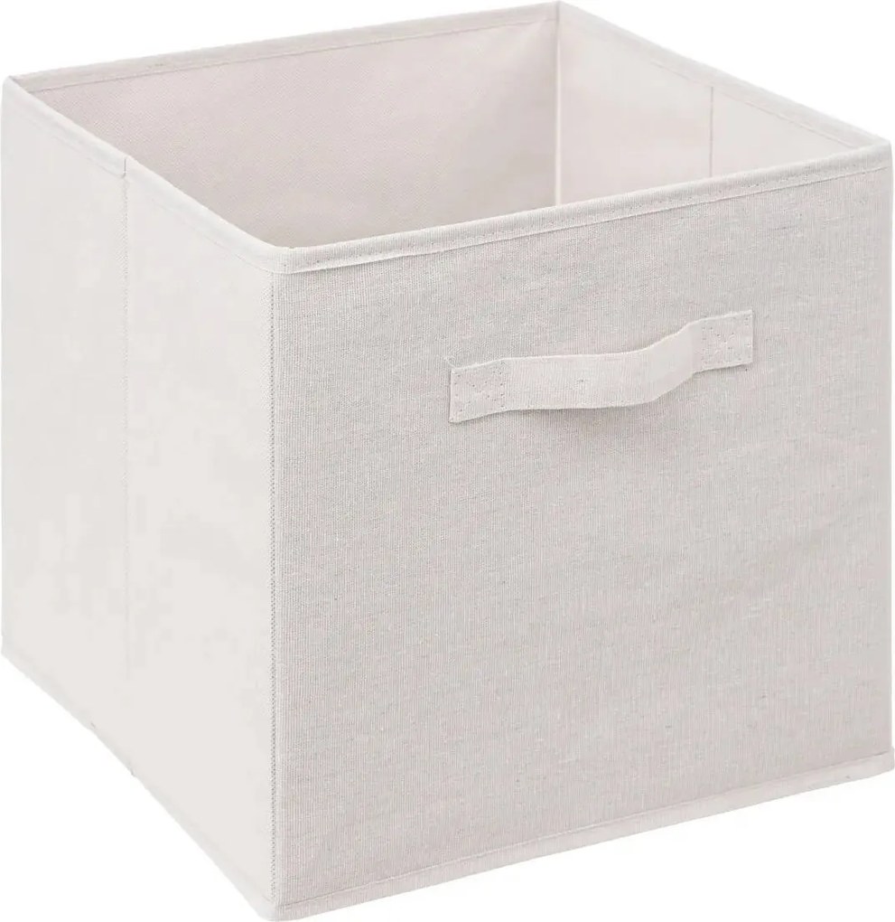Bambusový regál TIDY s textilními košíky, výš, 78,5 cm