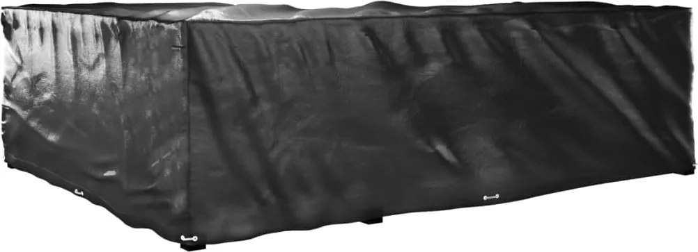 Plachty na zahradní nábytek tvar L 2 ks 18 oček 285x220x80 cm 3155378