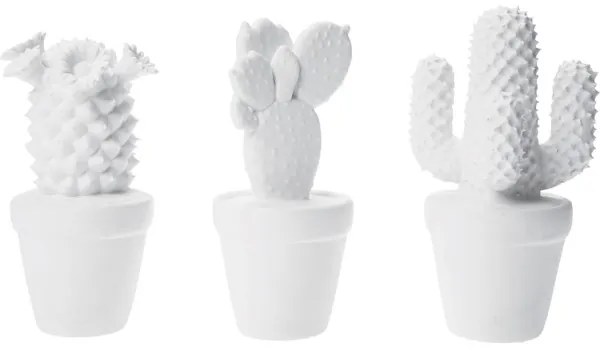 Dekorativní předmět Cactus White Assorted