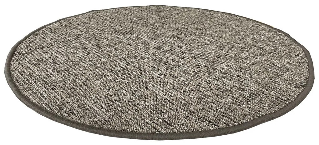 Vopi koberce Kusový koberec Alassio hnědý kruh - 200x200 (průměr) kruh cm
