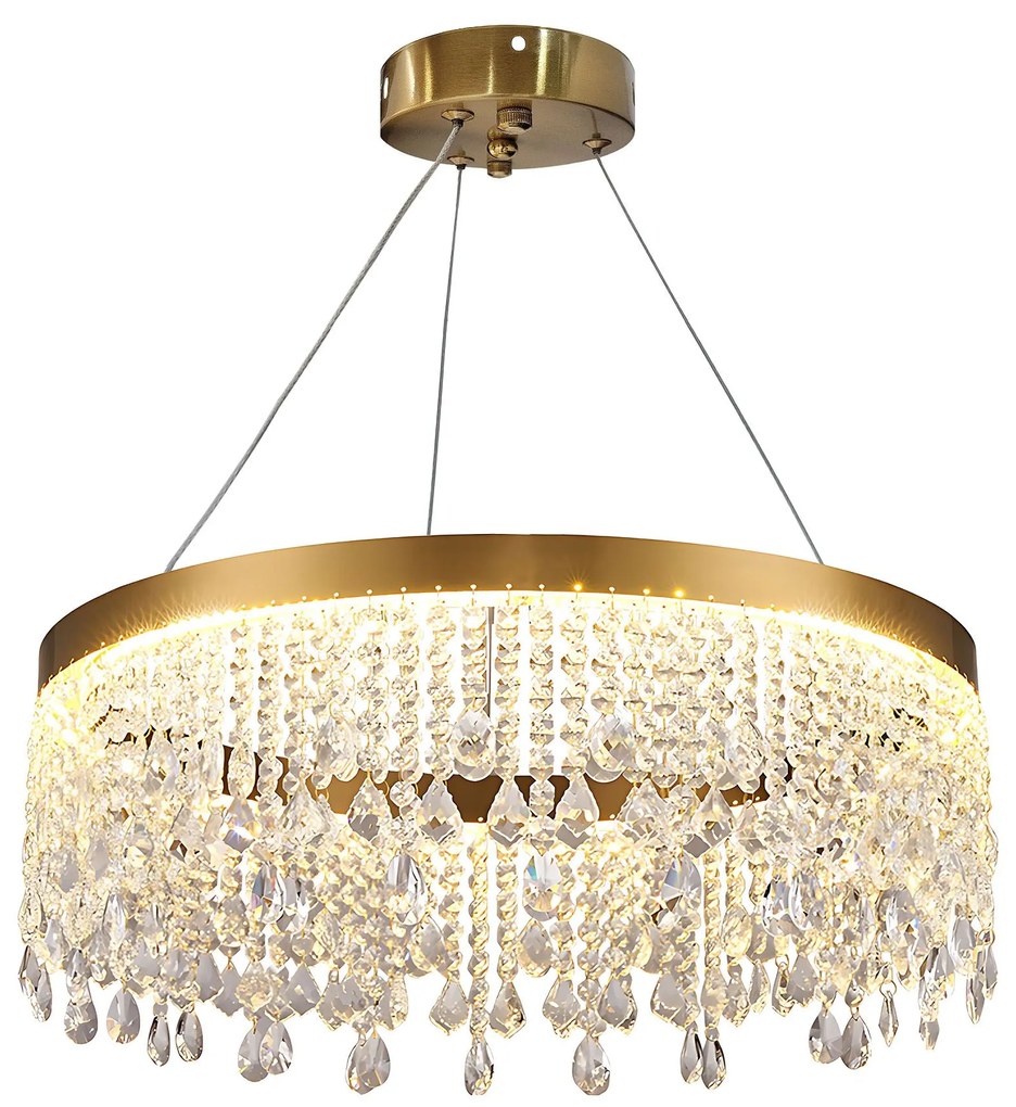 Toolight Toolight, LED stropní osvětlení 60cm, 24W, 4000K, APP1731-1CP, zlatá, OSW-04342
