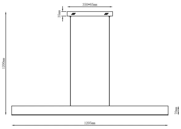 LED Lustr na lanku BERNADETTA LED/20W/230V 4000K bílá