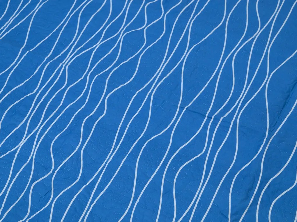Přehoz na postel LIORA, modrý Rozměr: 220 x 240 cm