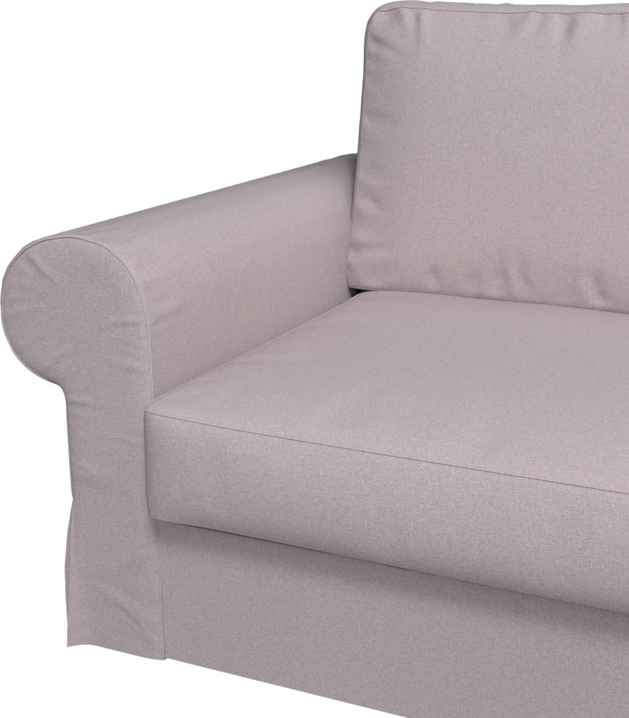 Potah na pohovku IKEA Backabro,  3-místná, rozkládací barva růžová látka pletený vzor