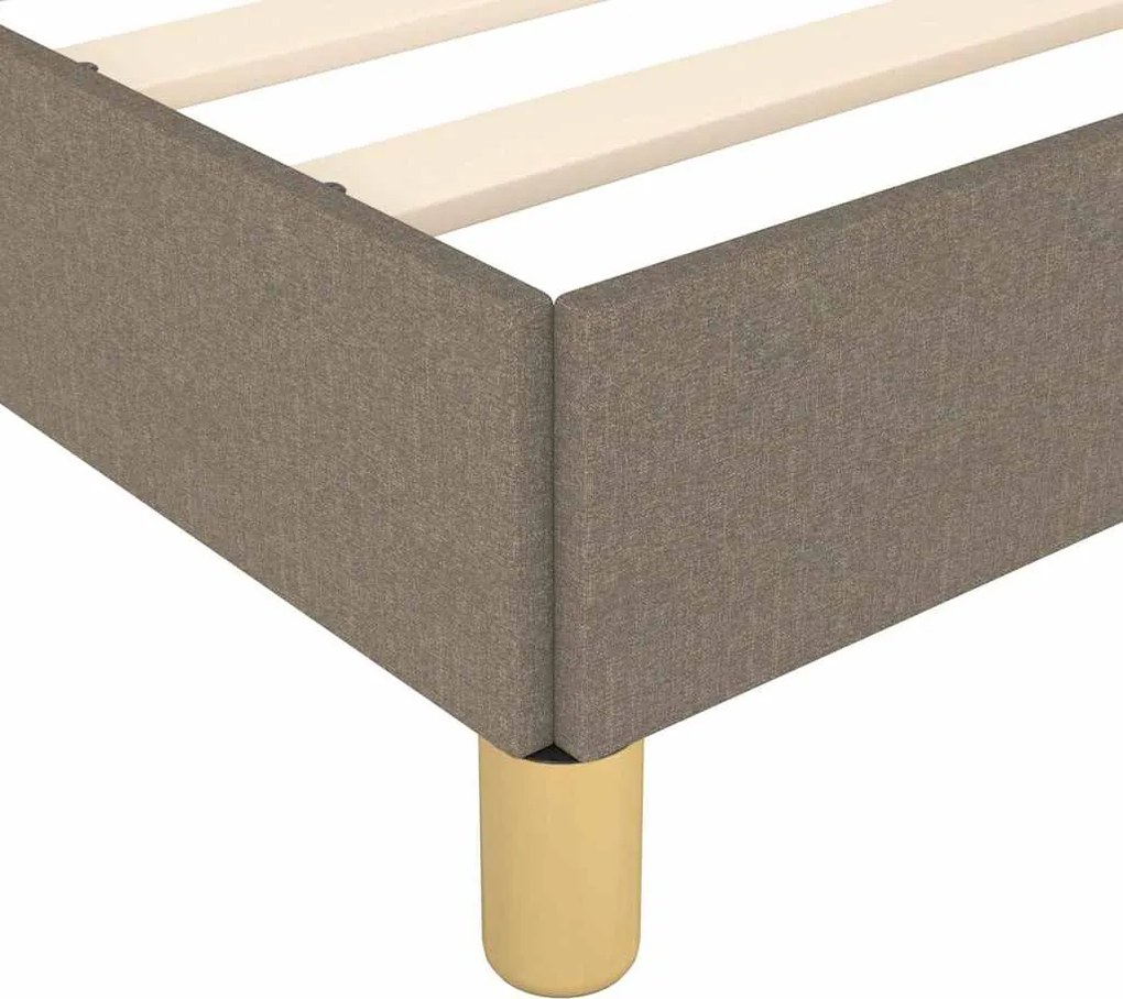 Rám postele s boxspringem taupe 180 x 200 cm textil 3120981