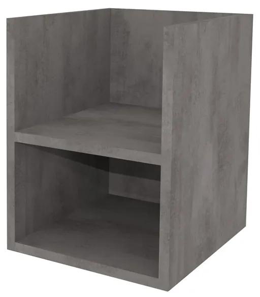 Mereo Aira, koupelnová skříňka 40 cm, spodní, Multidecor, Beton tmavě šedý CN795SBET2