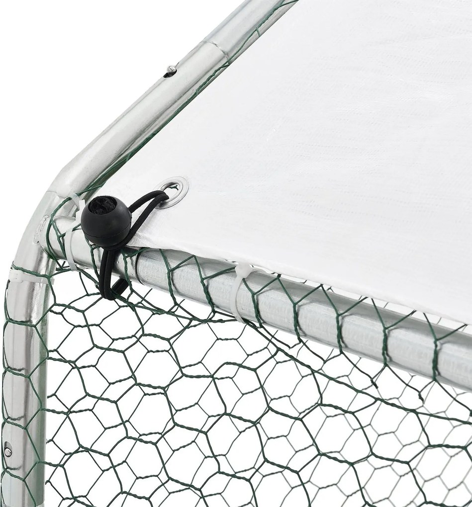 Juskys Venkovní výběh pro slepice HLS25T Velikost: 3 × 4 × 2 m