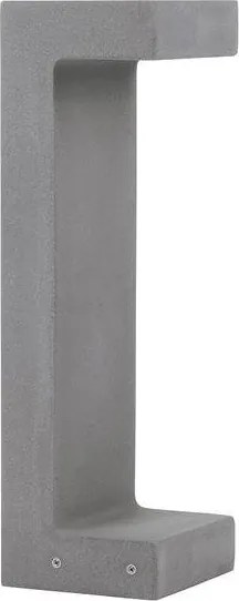 NV 9540213 Venkovní sloupkové svítidlo ARAN šedý beton skleněný difuzor LED 8W 3000K 120-230V IP65 - NOVA LUCE