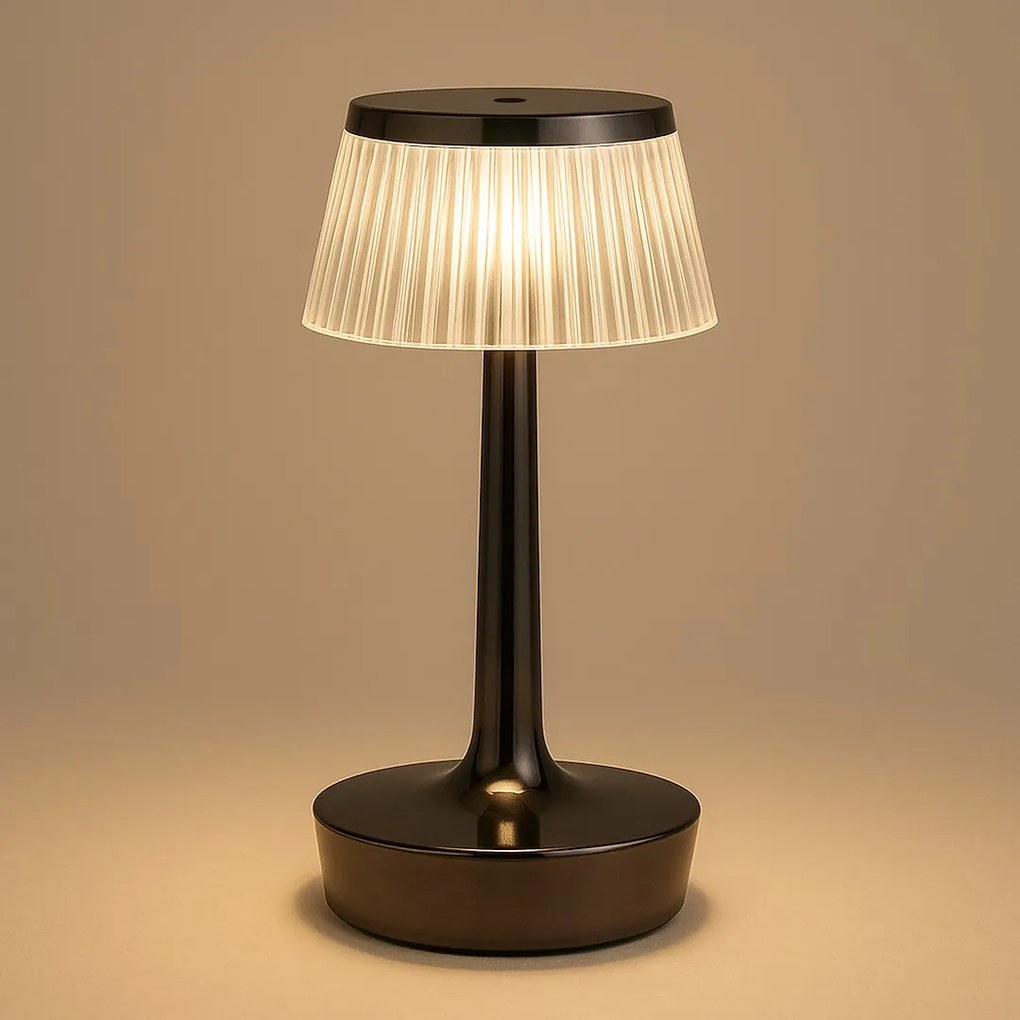 Stolní lampa Easy, 1x transparentní stínítko, b