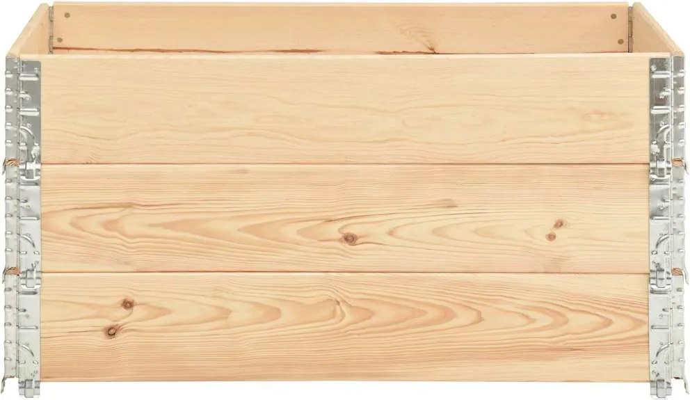 Vyvýšené záhony 3 ks 80 x 120 cm masivní borové dřevo 3055163