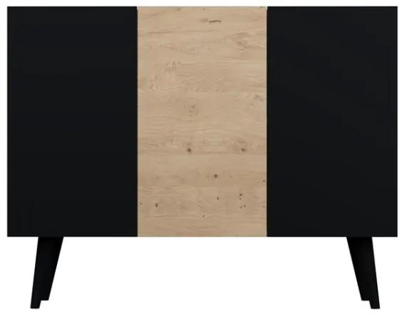 Komoda TORONTO 120 cm dub artisan/černá