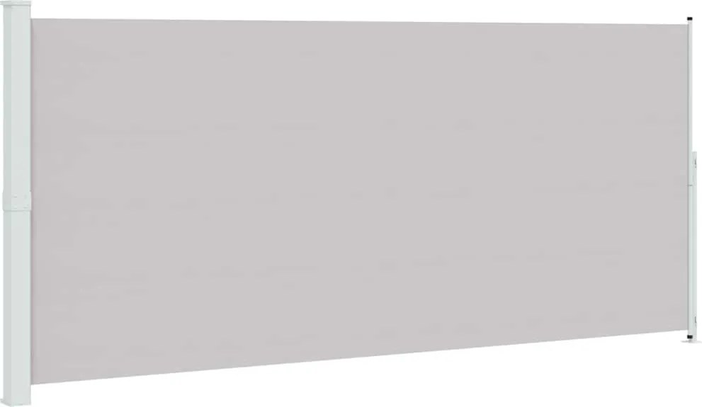 Zatahovací boční markýza 220 x 514 cm šedá 313431
