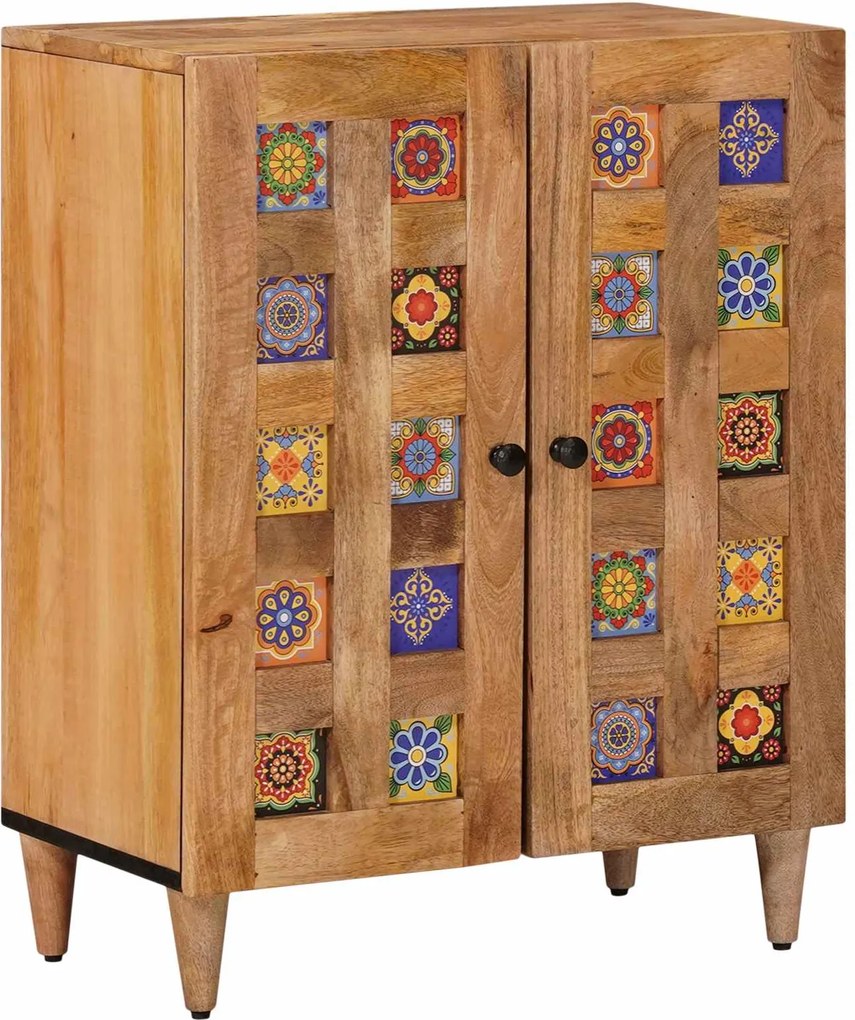 Servírovací skříň 3 ks 60 x 33,5 x 75 cm Masivní mangové dřevo 3310095