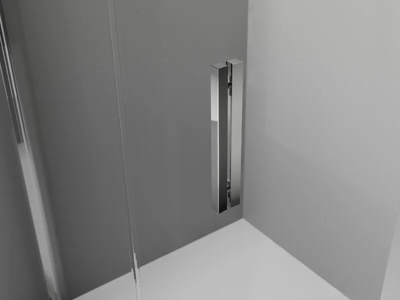 Mexen Exo, skládací sprchová kabina, dveře 120 cm + boční stěna 110 cm, transparentní sklo, chrom, 816-120-110-01-00