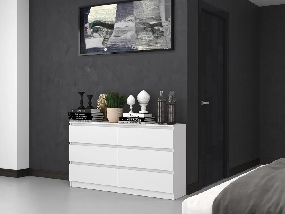 FALCO Komoda Malvína M6 140 bílá