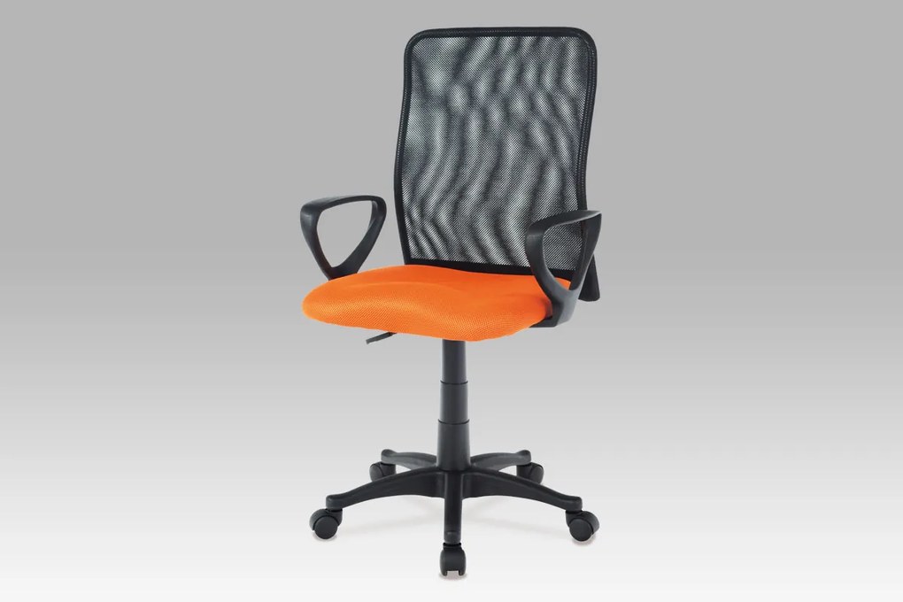 Artium Kancelářská židle, látka MESH oranžová / černá, plyn.píst - KA-B047 ORA